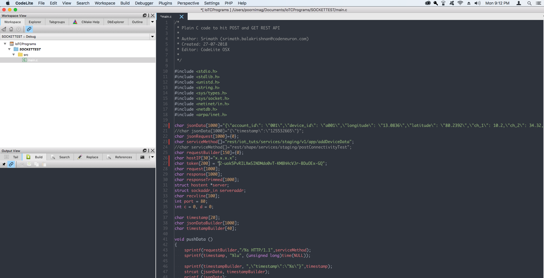 How Do You Call A Rest Api Using C Programming That Can Be Flashed Into An Arduino Board